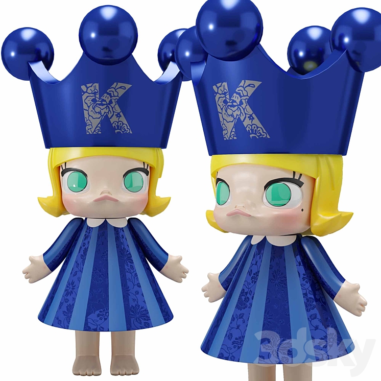 Mega Royal Molly Princess By POPMART - Toy - 3D model