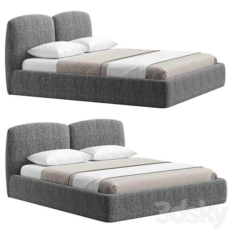 Bed RETSU by SIORI - Bed - 3D model