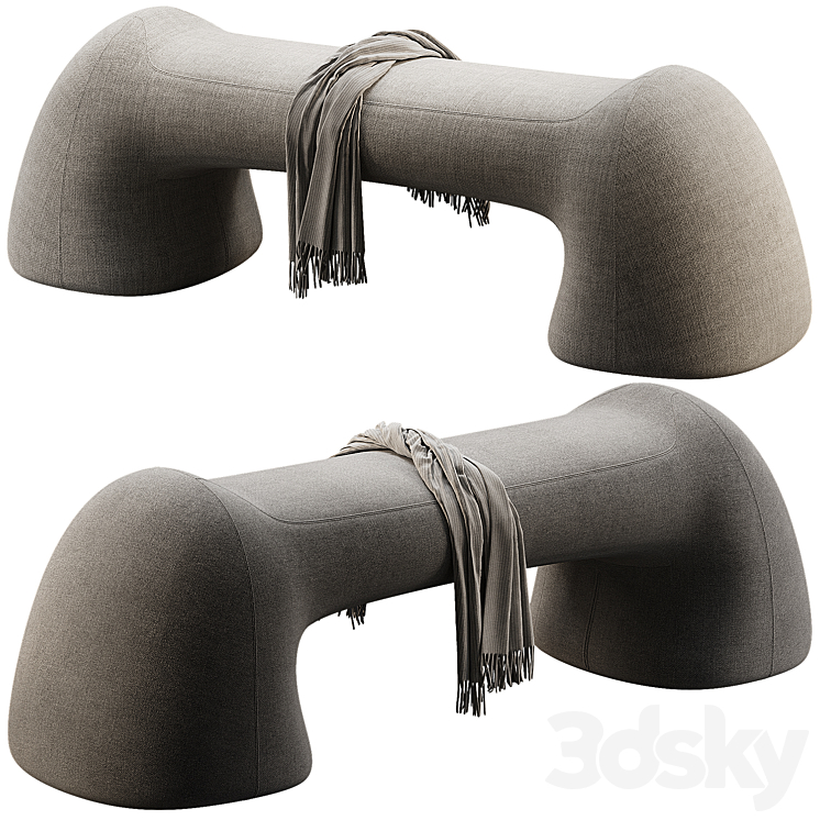 Grun Bench - Other soft seating - 3D model