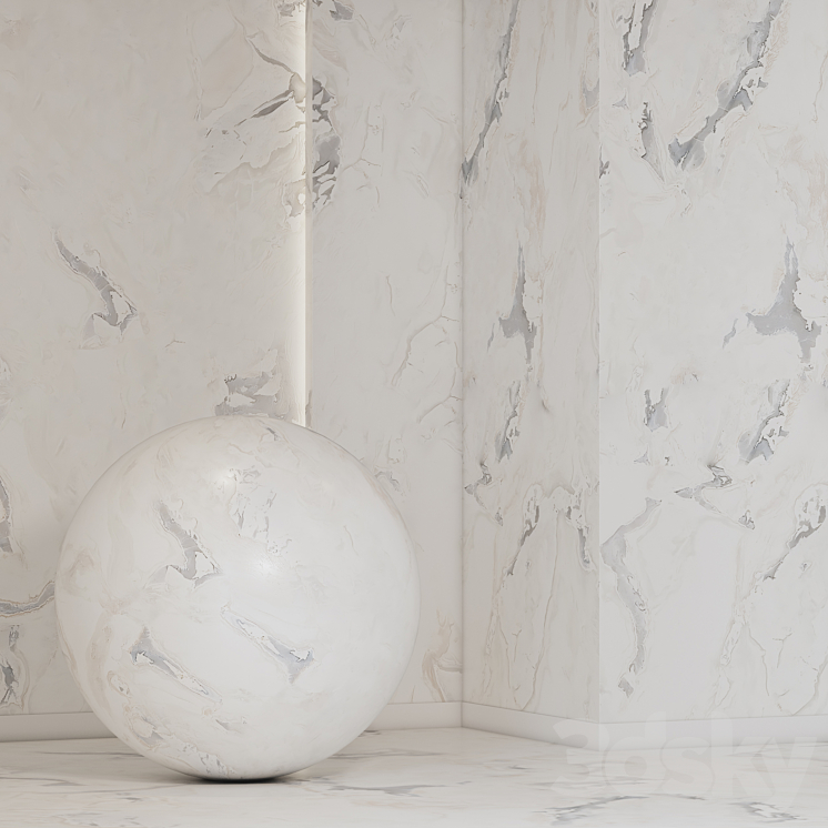 Decorative Stone 38 - Seamless 4K Texture - Stone - 3D model