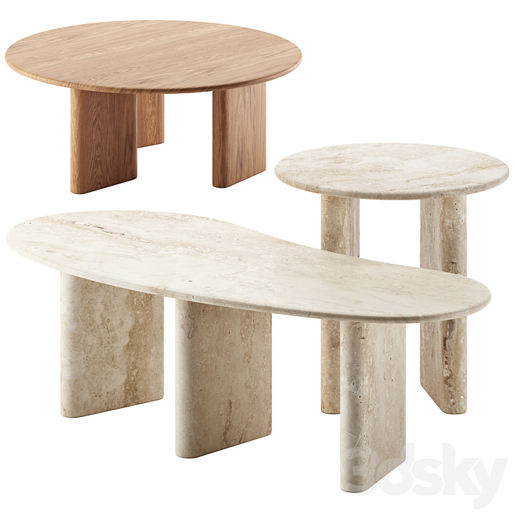 TREVISO Coffee Table By Kendo Mobiliario - Table - 3D model
