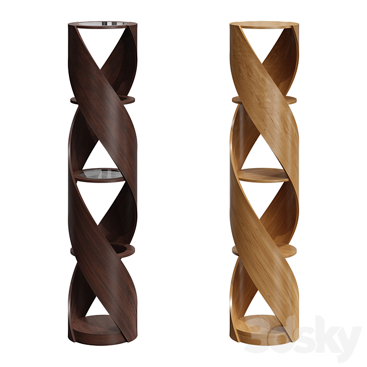 DNA Whole Twist Shelves - Rack - 3D model
