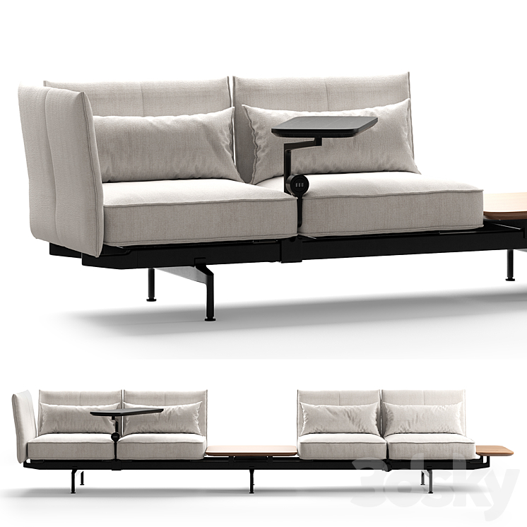 Vitra Soft Work - Sofa - 3D model
