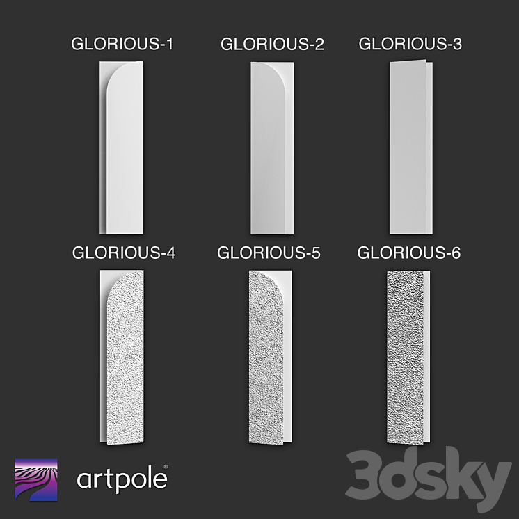 3D panels ELEMENTARY constructor GLORIOUS - 3D panel - 3D model