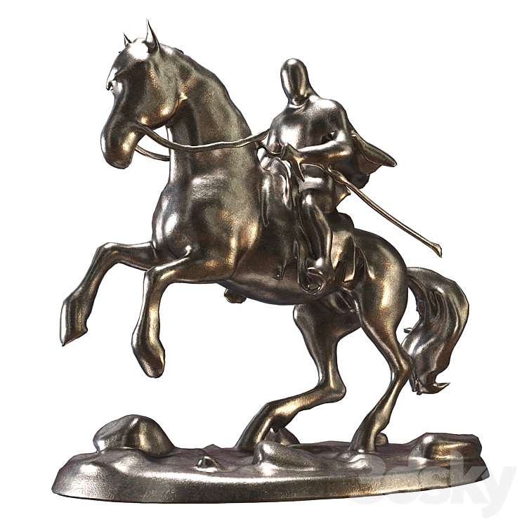 Knights of Valor Statue - Sculpture - 3D model