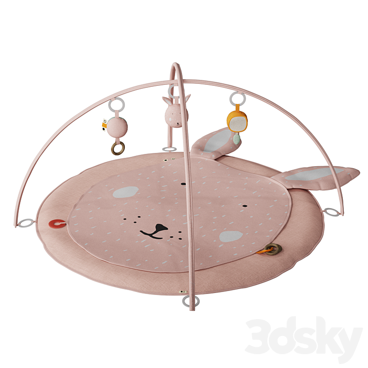 Activity play mat with arches - Mrs. Rabbit - Toy - 3D model