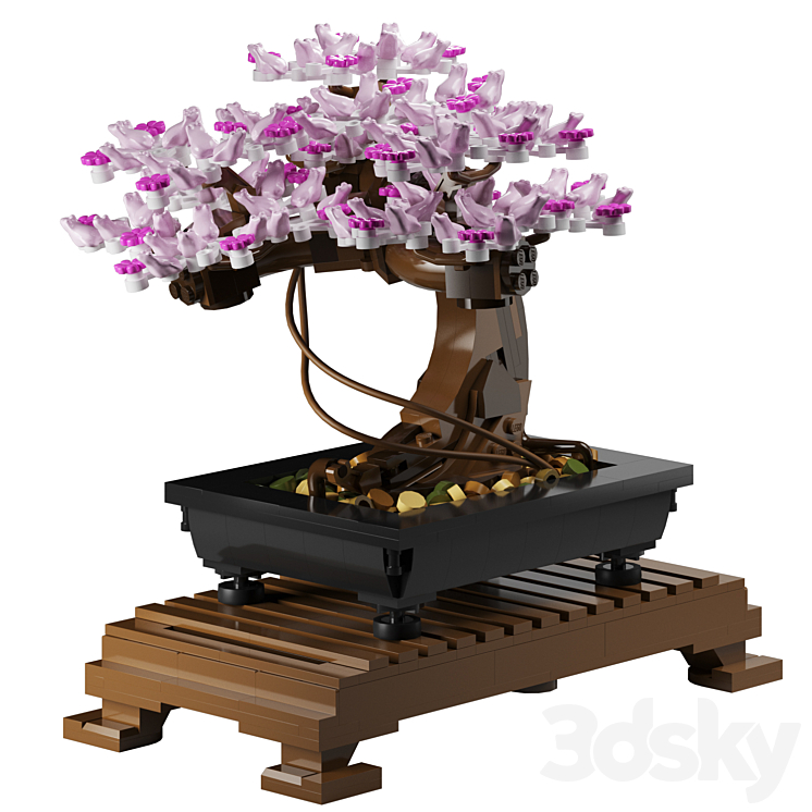 Lego Bonsai Tree (Frog Blossom) 10281 - Toy - 3D model