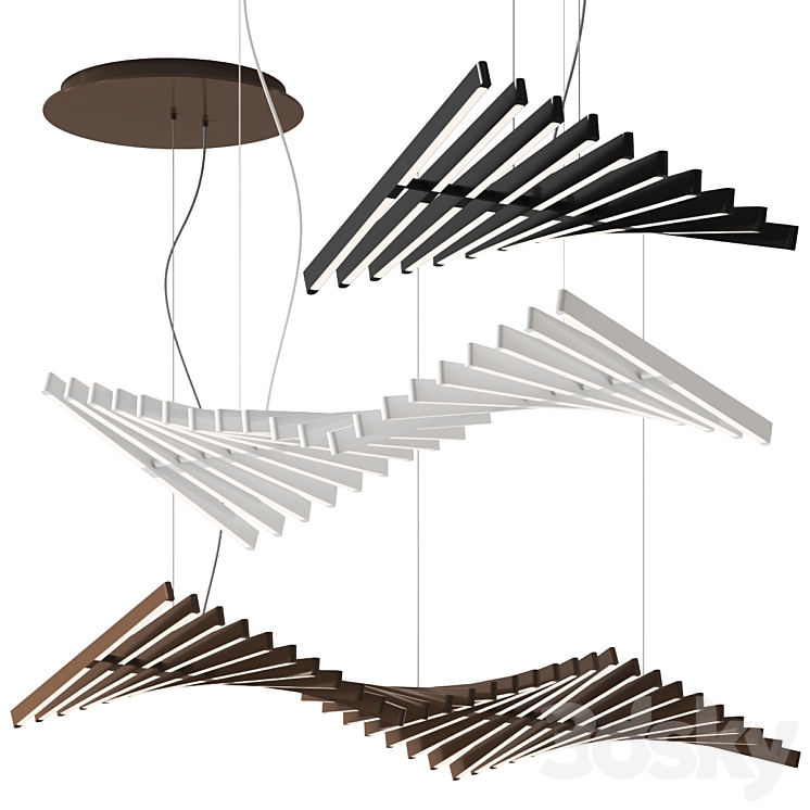 Rhythm by Vibia Pendant Lamp - Pendant light - 3D model