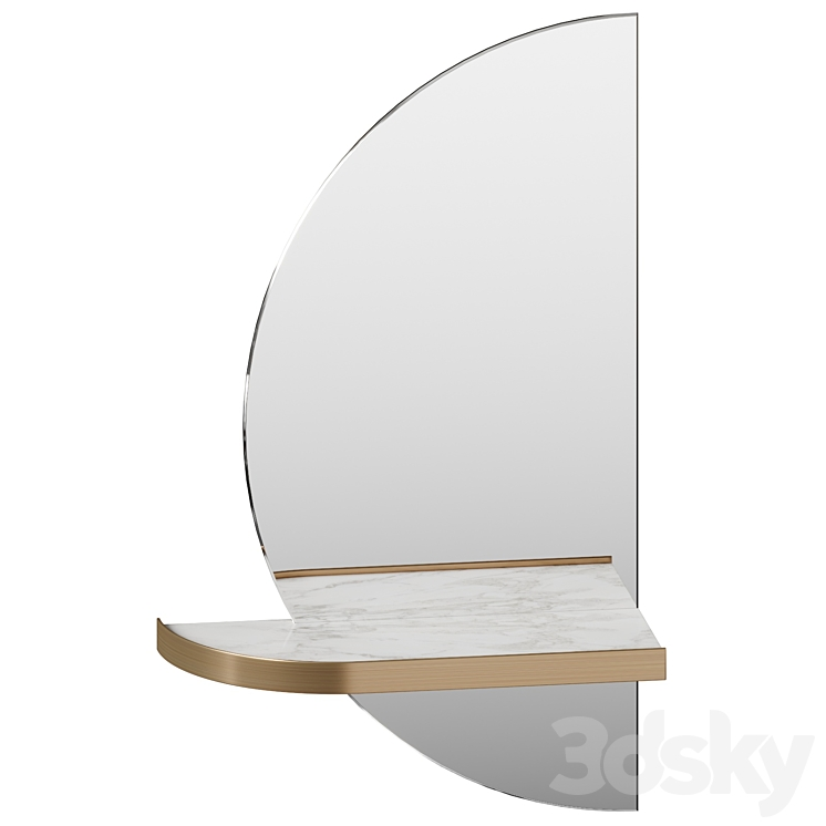 Half Moon by Kare Design - Mirror - 3D model