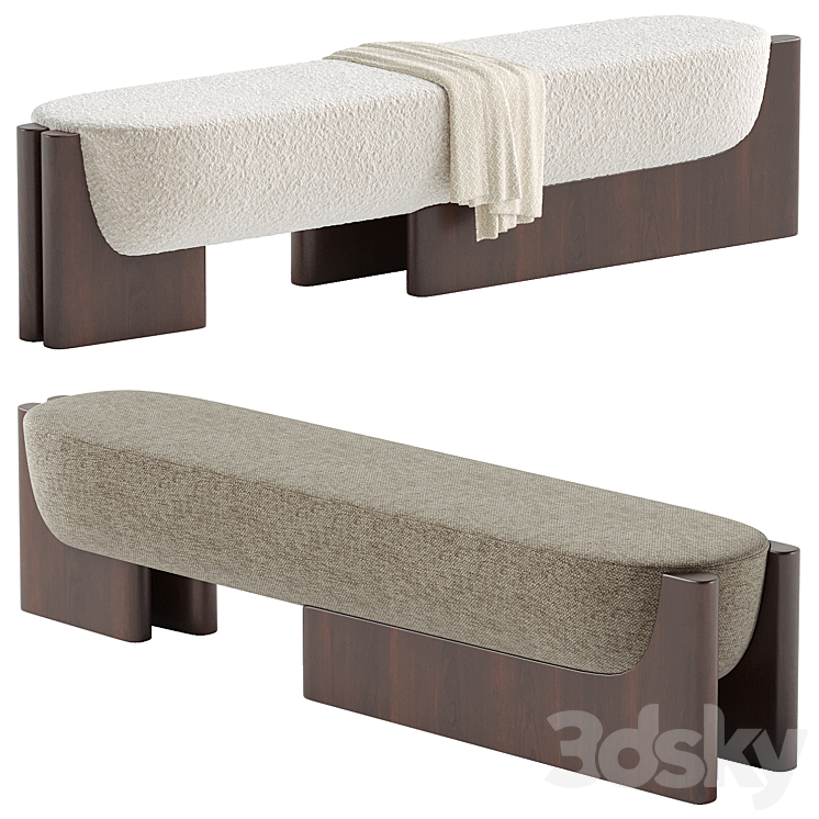 Toulouse bench - Other soft seating - 3D model