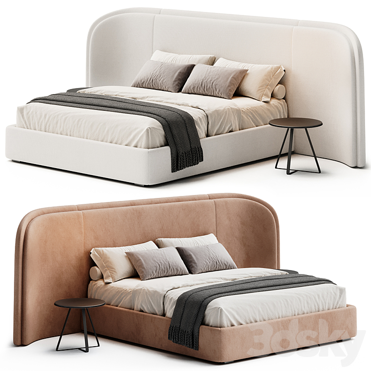 Cazarina Ferrol Bed - Bed - 3D model