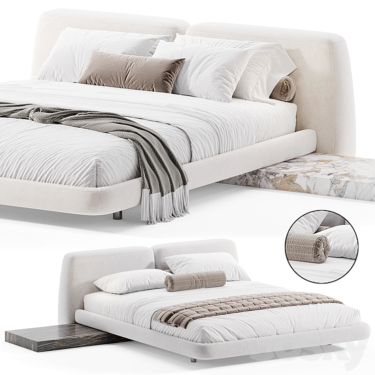 Siena Fly bed by Como - Bed - 3D model