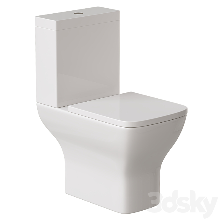 Venice Modern Toilet Seat - Toilet and Bidet - 3D model