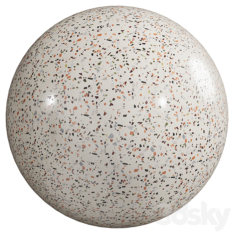Terrazzo Texture Seamless 13 - Stone - 3D model