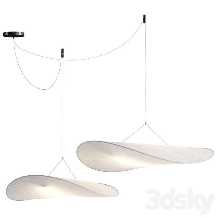 Tyvek Pendant Lamp - Pendant light - 3D model