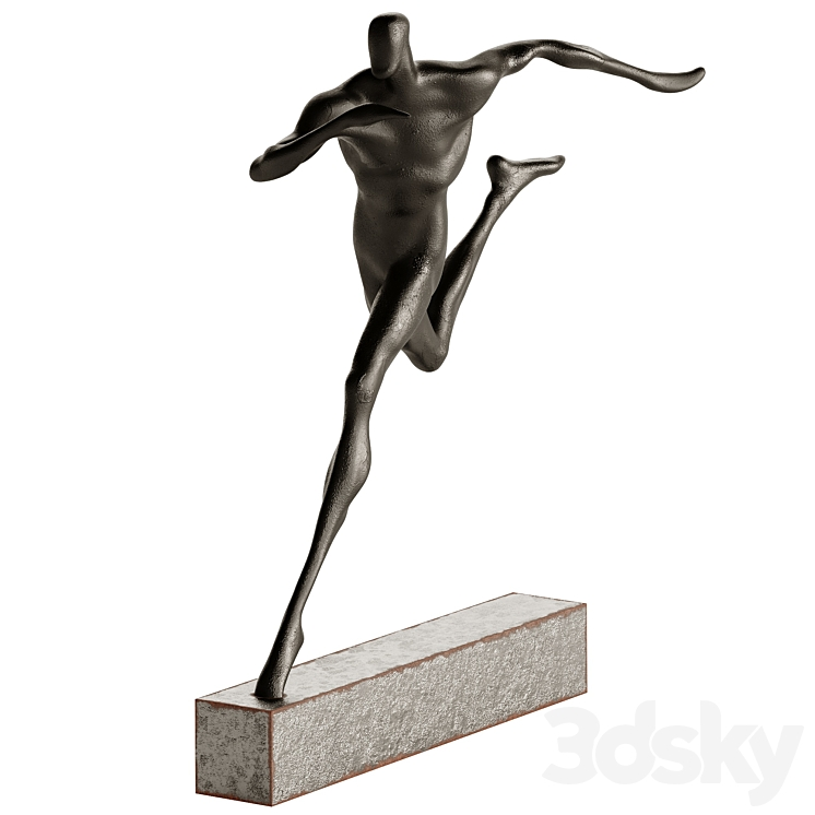 Decorative Abstract Sculpture Runner - Sculpture - 3D model