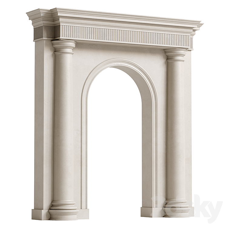 Classic Arc - Decorative plaster - 3D model