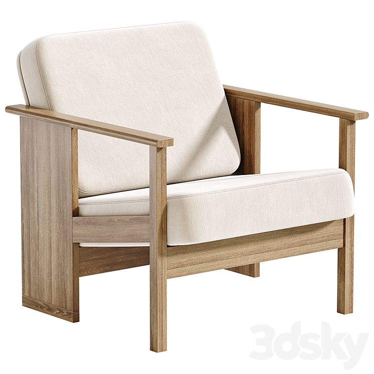Block Lounge Chair - Arm chair - 3D model