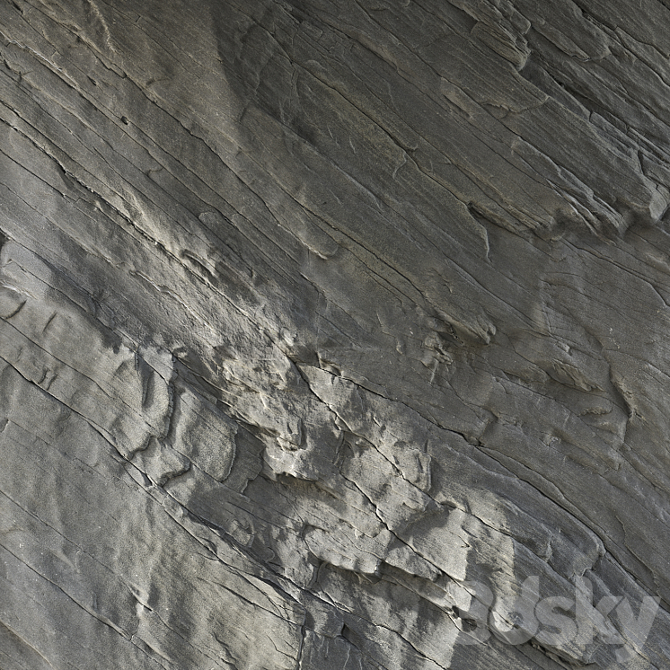 wall-of-rock-decorative-plaster-3d-model
