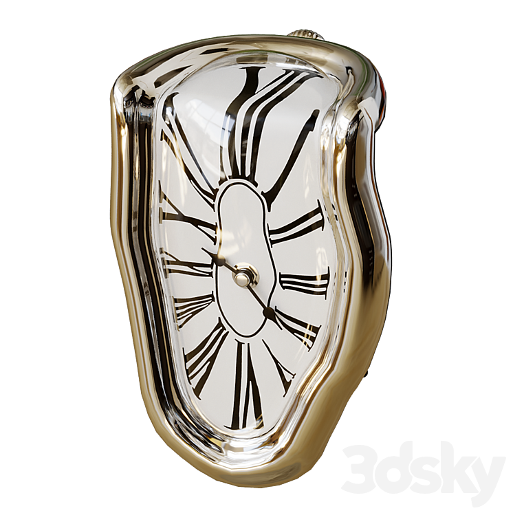 Melting clock by Salvador Dali - Watches & Clocks - 3D model