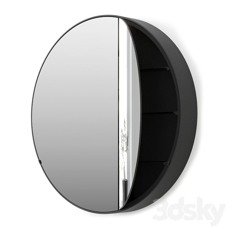 I CATINI ROUND BOX By Ceramica Cielo Mirror - Mirror - 3D model