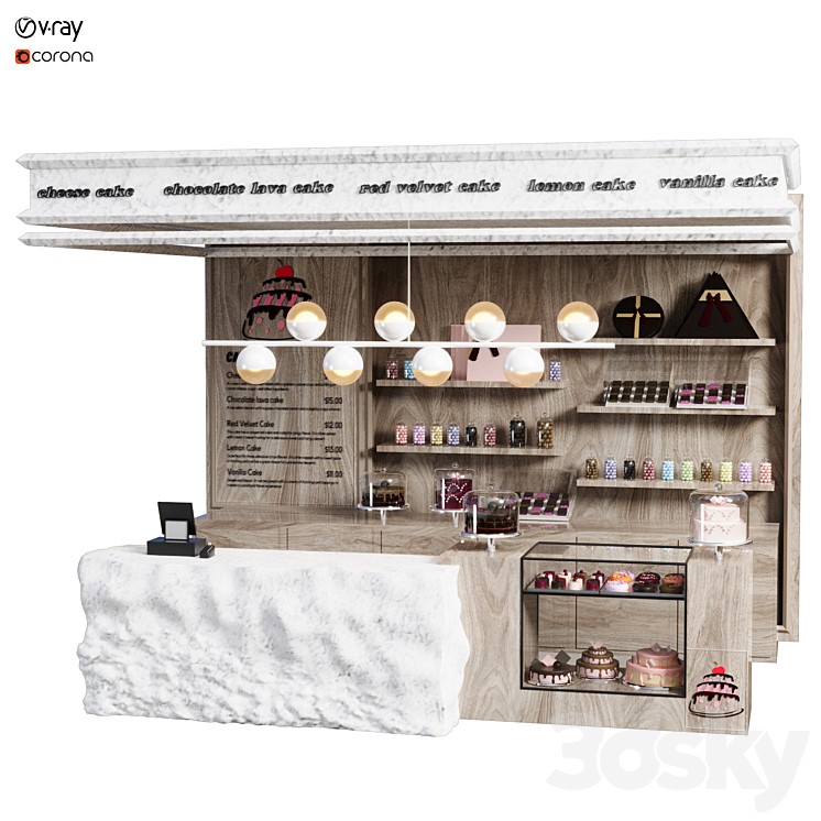cake shop 20 - Restaurant - 3D model