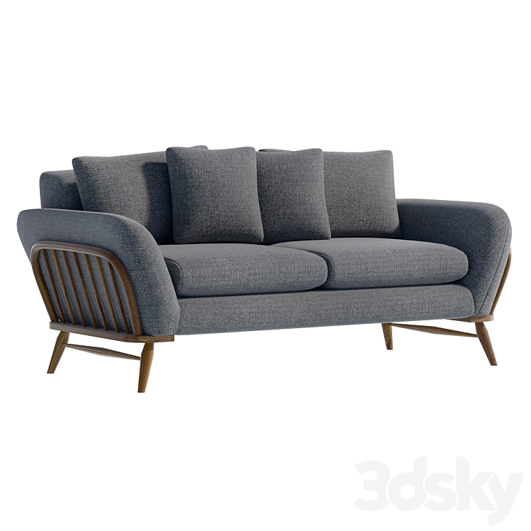 Ercol For John Lewis Seater Sofa - Sofa - 3D model
