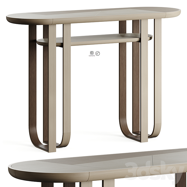 Frato Kaikoura Console Table - Console - 3D model