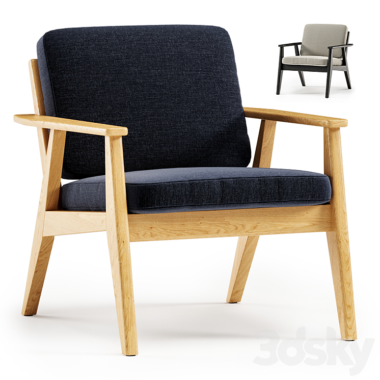 Scandi Armchair Frovi - Arm chair - 3D model