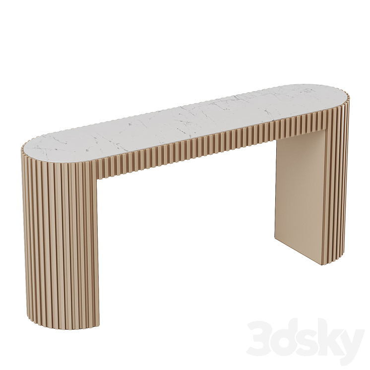 Console fluted table - Console - 3D model