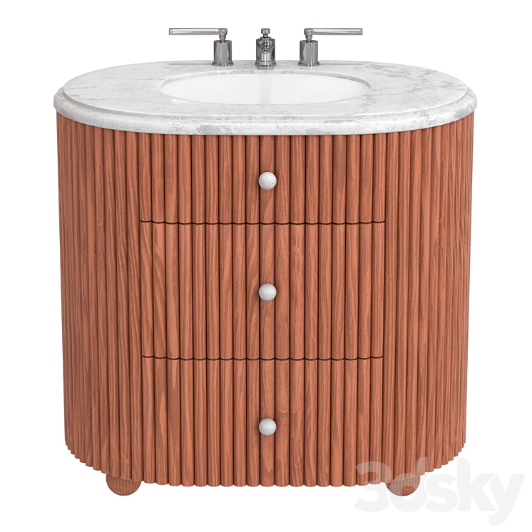 Soho Home - Carlisle Single Vanity - Bathroom furniture - 3D model