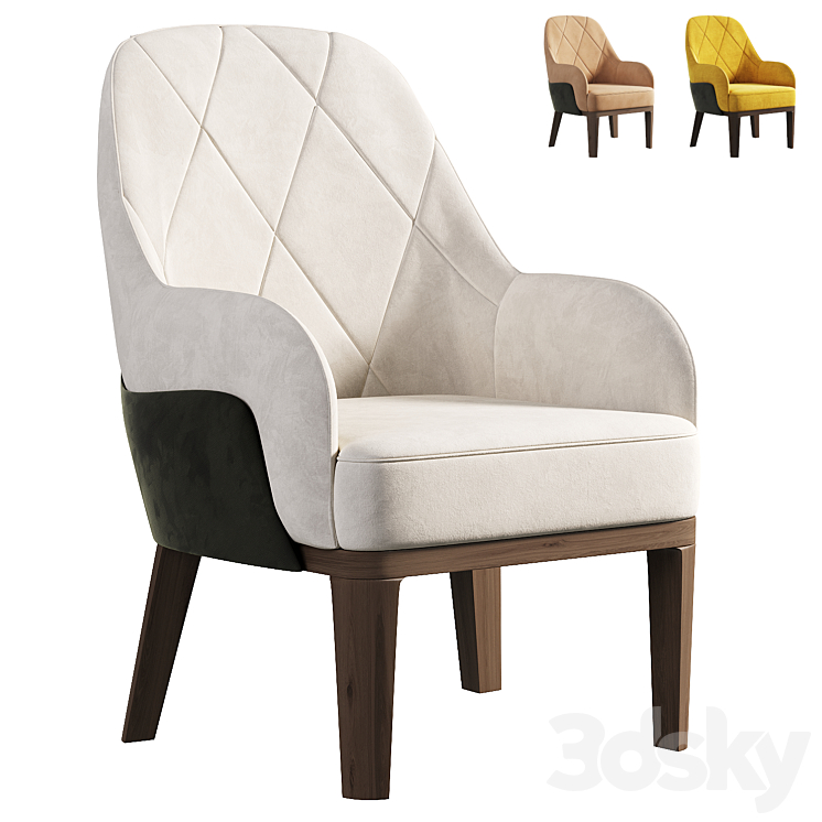 Gill by Archiproduc - Arm chair - 3D model