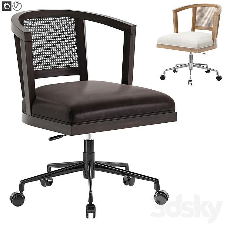 Alexa Desk Chair - Office furniture - 3D model