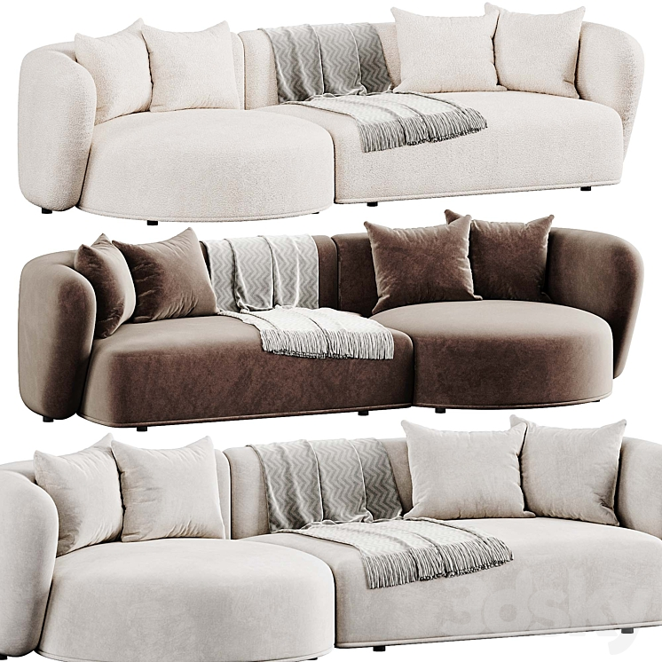 Modular sofa Fabro | Sofa - Sofa - 3D model