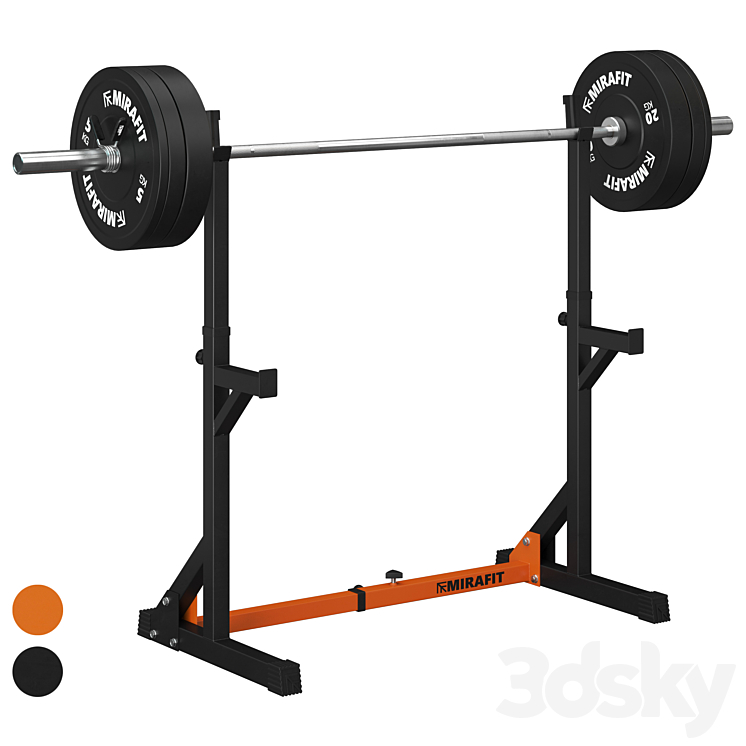 Mirafit M120 Adjustable Squat Rack - Sports - 3D model