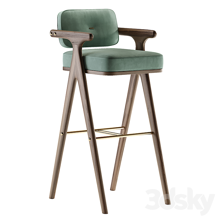 Bernard Bar Stool - Chair - 3D model