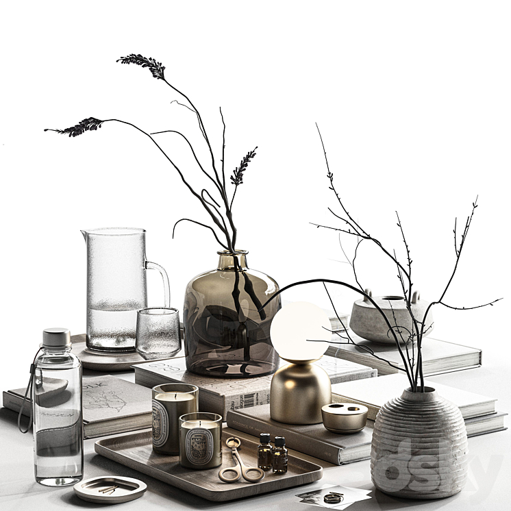 Decorative Set 089 Decorative Set 3d Model