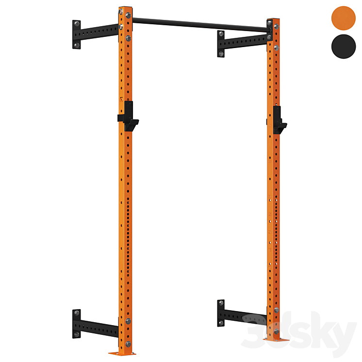 Mirafit M3 Wall Mounted Power Rack - Sports - 3D model