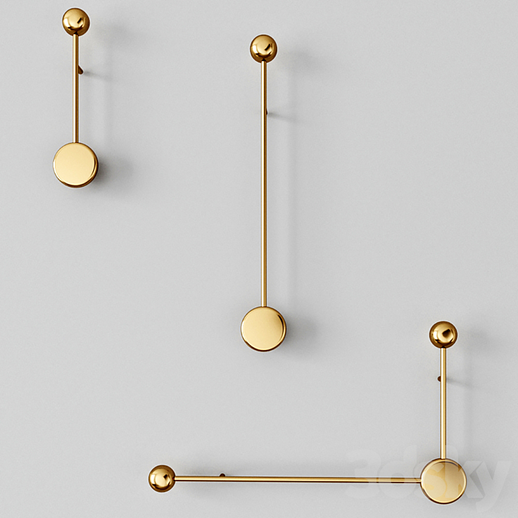 Vibia Pin Wall Lamps - Wall light - 3D model