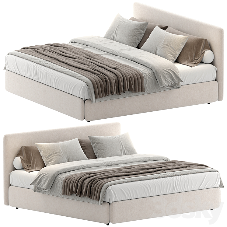 EQ3 Orri Drawer Storage Bed - Bed - 3D model