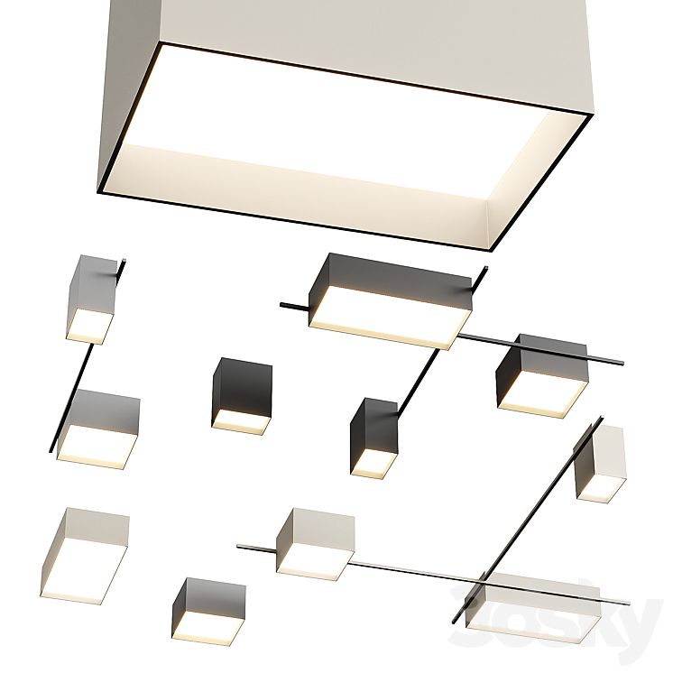 Structural by Vibia - Ceiling lamp - 3D model