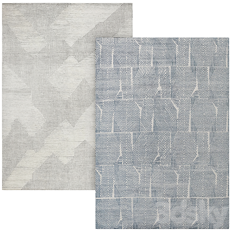 Modern Rugs LA Heather 1297 and Lattice - Carpets - 3D model