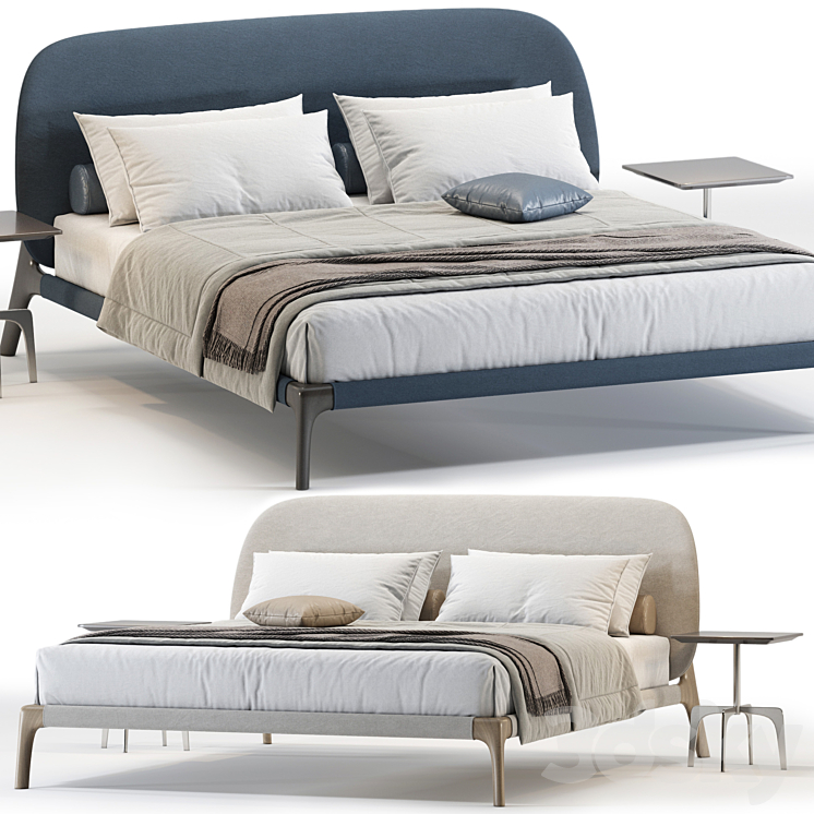 Poliform CURVE Bed - Bed - 3D model