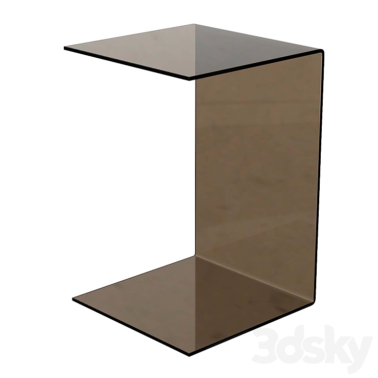 Tossa Glass Side Table - Table - 3D model