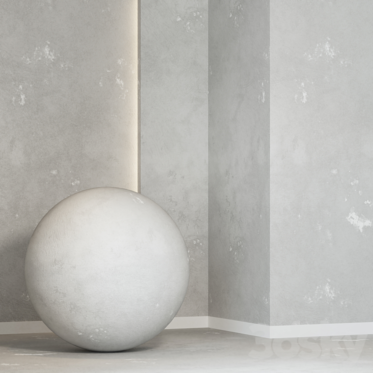 Plaster 07 - Seamless 4K Texture - Wall covering - 3D model
