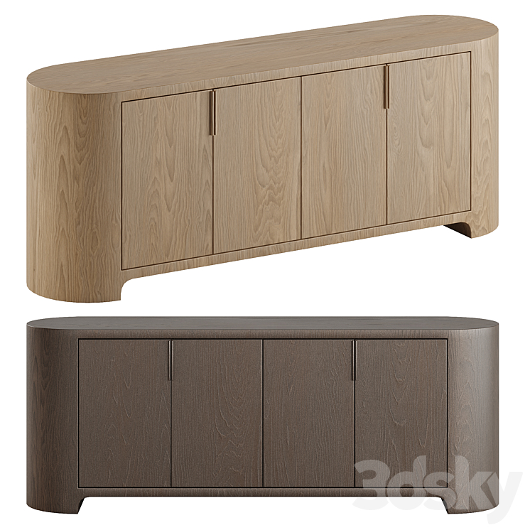 Bronte 4-door Sideboard by rh.com - Sideboard & Chest of drawer - 3D model
