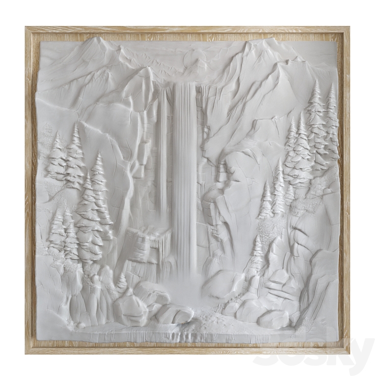 Bas-relief 061 - Frame - 3D model
