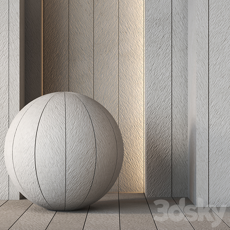 Decorative Plaster Wall Texture 4K - Seamless - Wall covering - 3D model