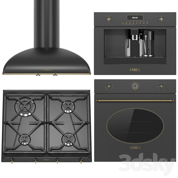 Smeg Kitchen Appliance Collection - Kitchen appliance - 3D model