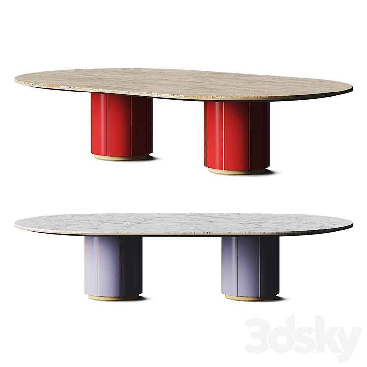 Volpi Gregory Millard Dining Dining Table - Table - 3D model